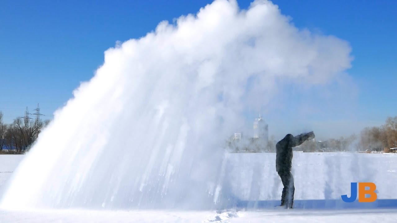 Making Snow with Hot Water - YouTube