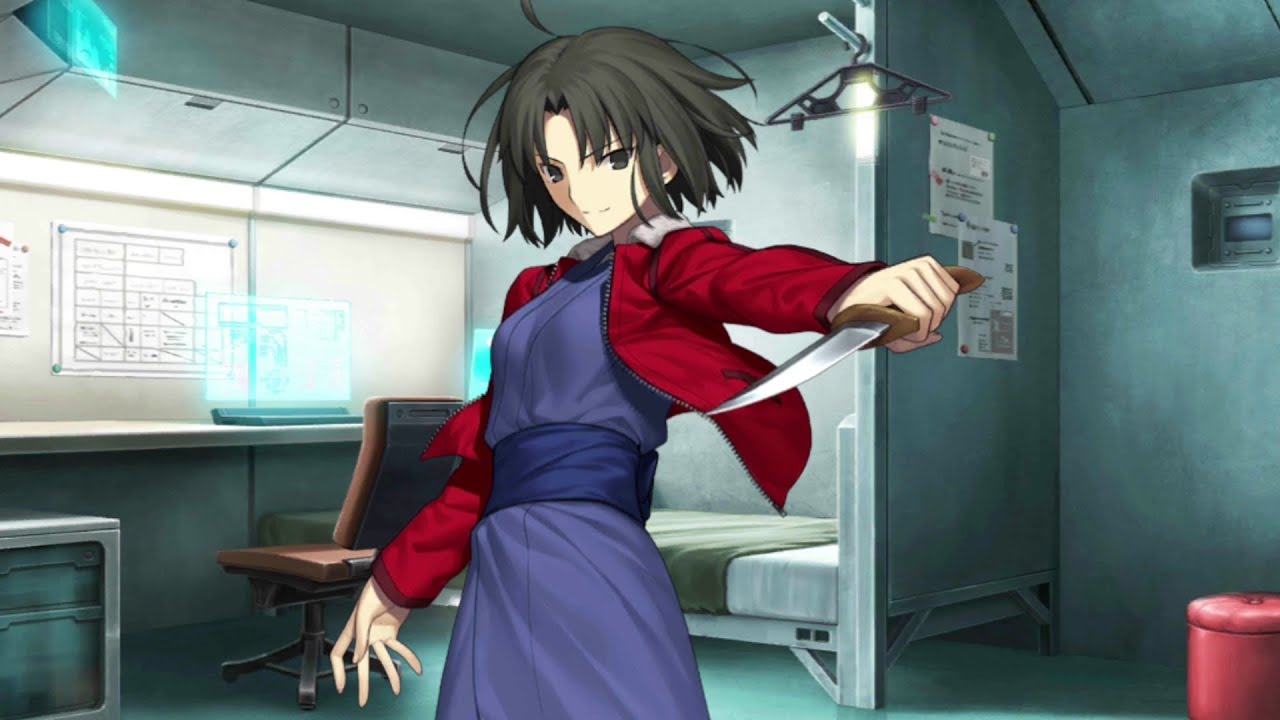 Fate/Grand Order - Ryougi Shiki (Assassin) Bond Level Dialogue - YouTube