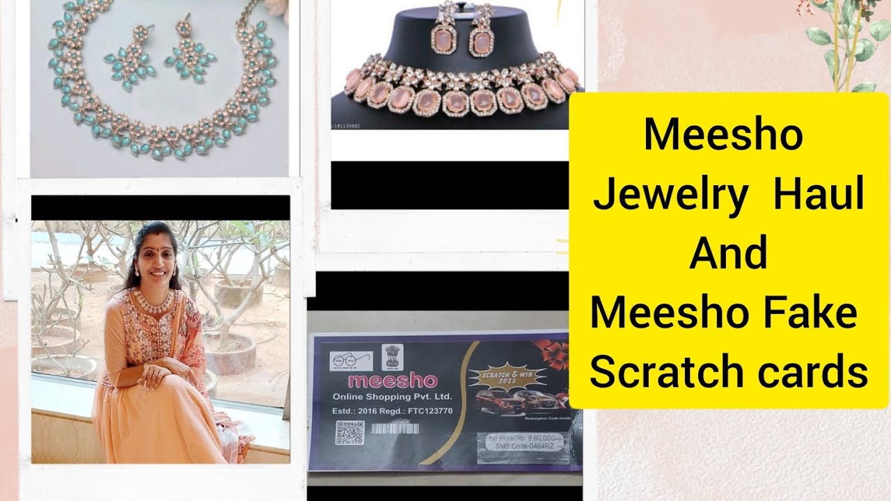 Meesho jewelry ️ Haul/Trending stone jewelry must try /Meesho Fake ...
