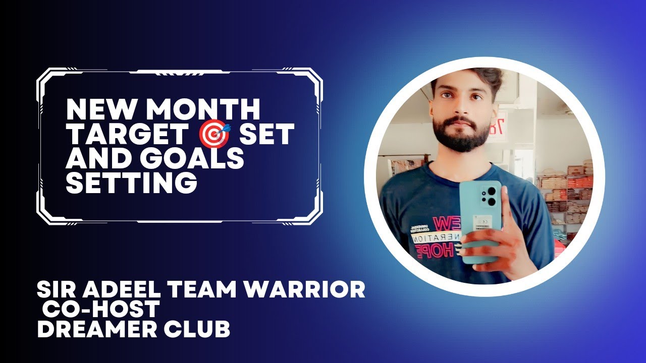 NEW MONTH TARGET GOALS SETTING 🎯 - YouTube