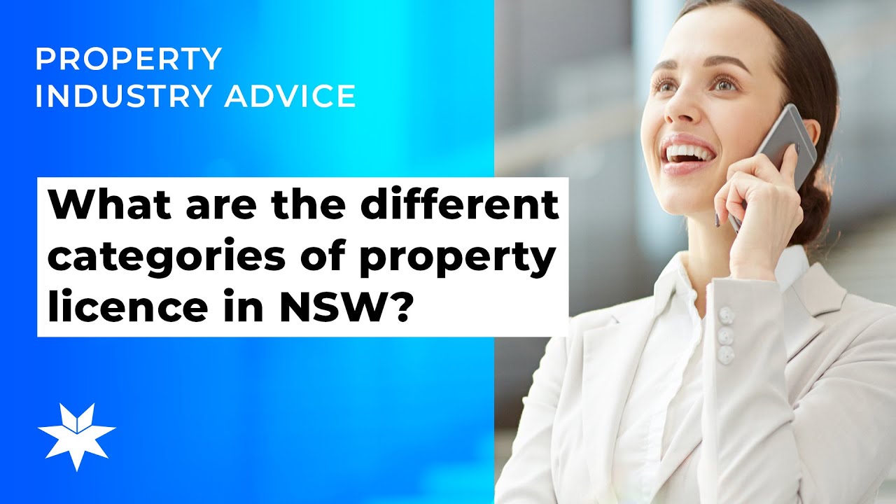 What are the different categories of property licence in NSW? - YouTube