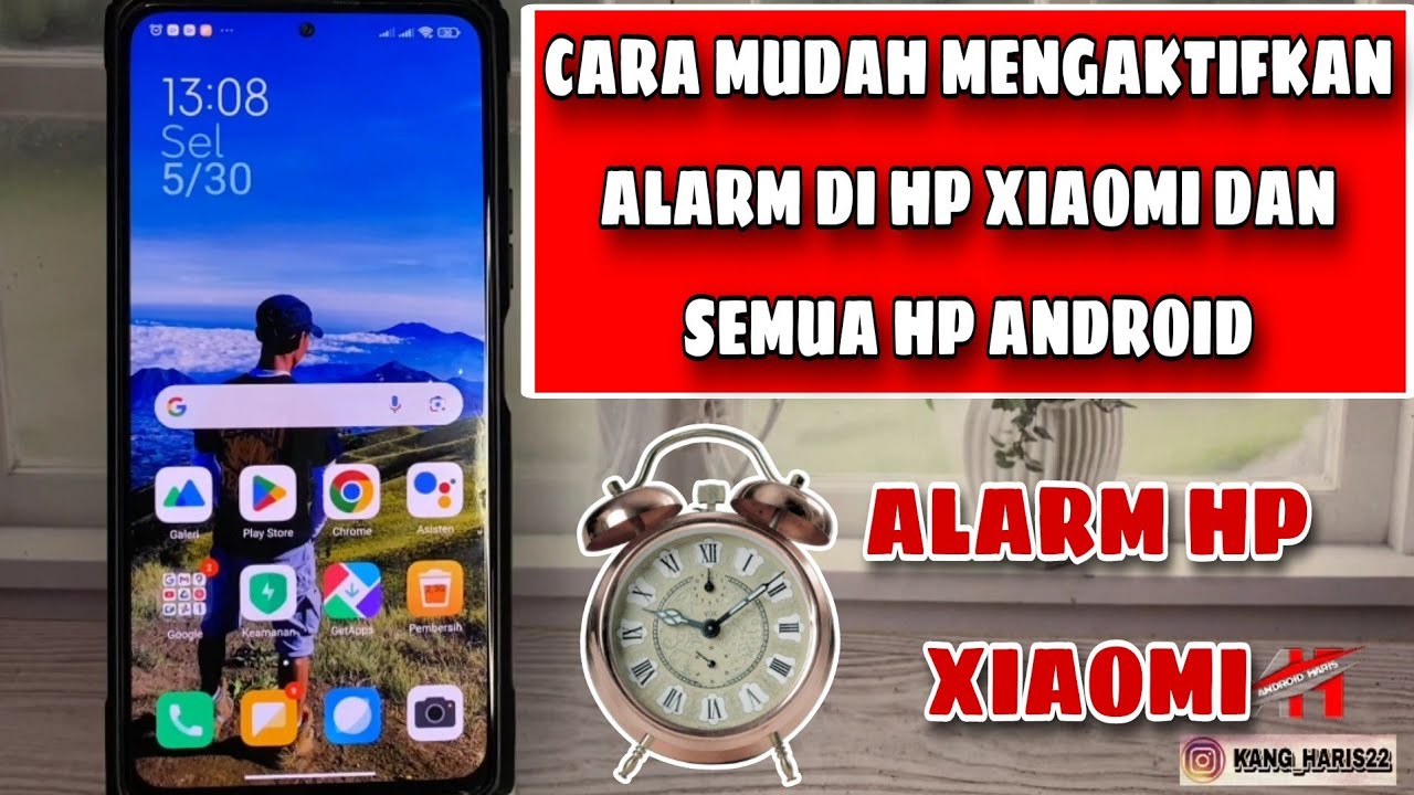 Cara Mudah Mengaktifkan Alarm Di Hp Xiaomi Dan Semua Hp Android - YouTube