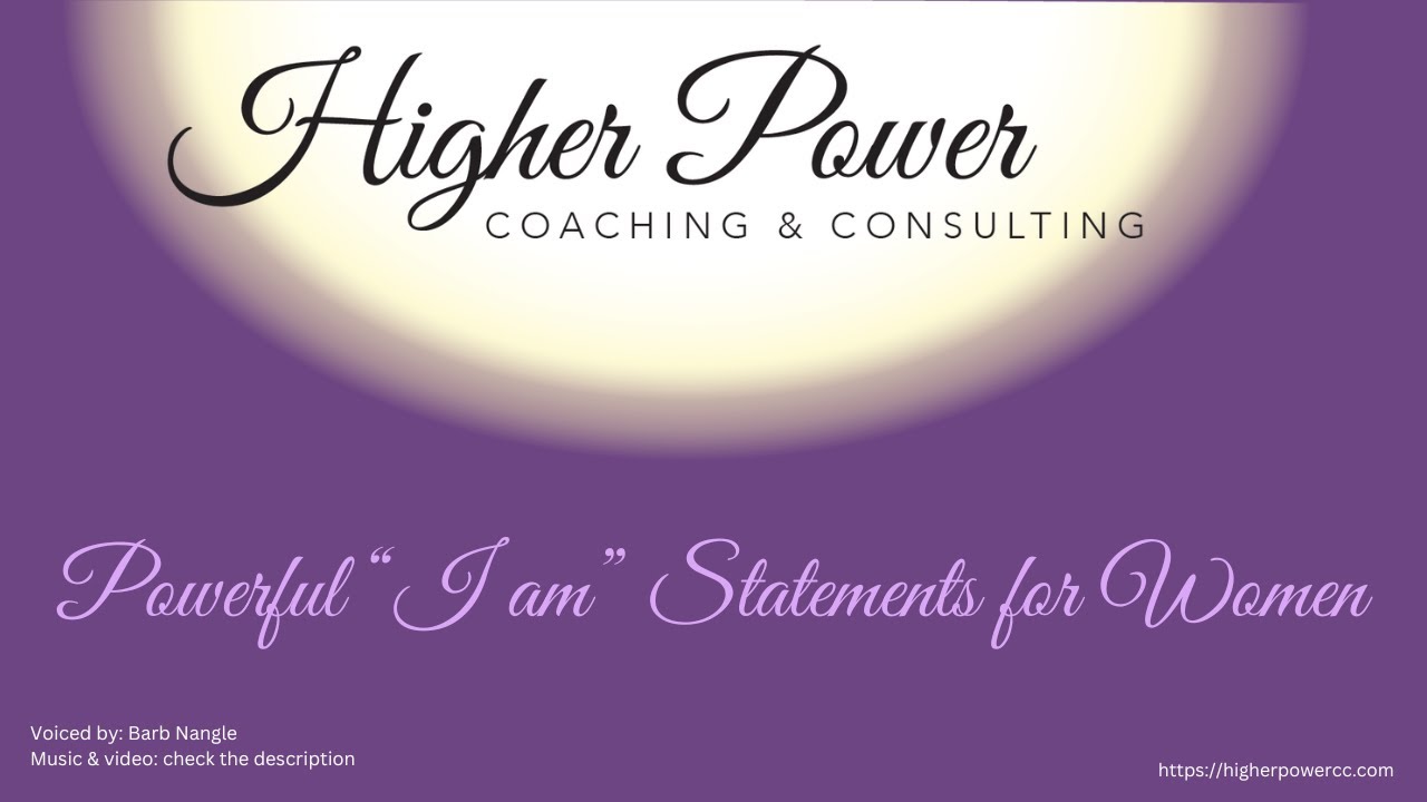Powerful "I am" Statements for Women - YouTube