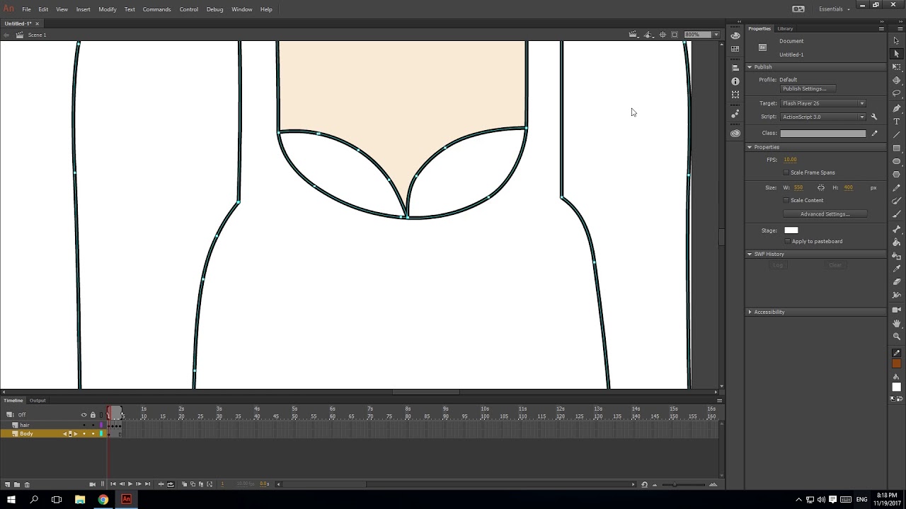 CGM222 2d animation hairพริ้ว - YouTube