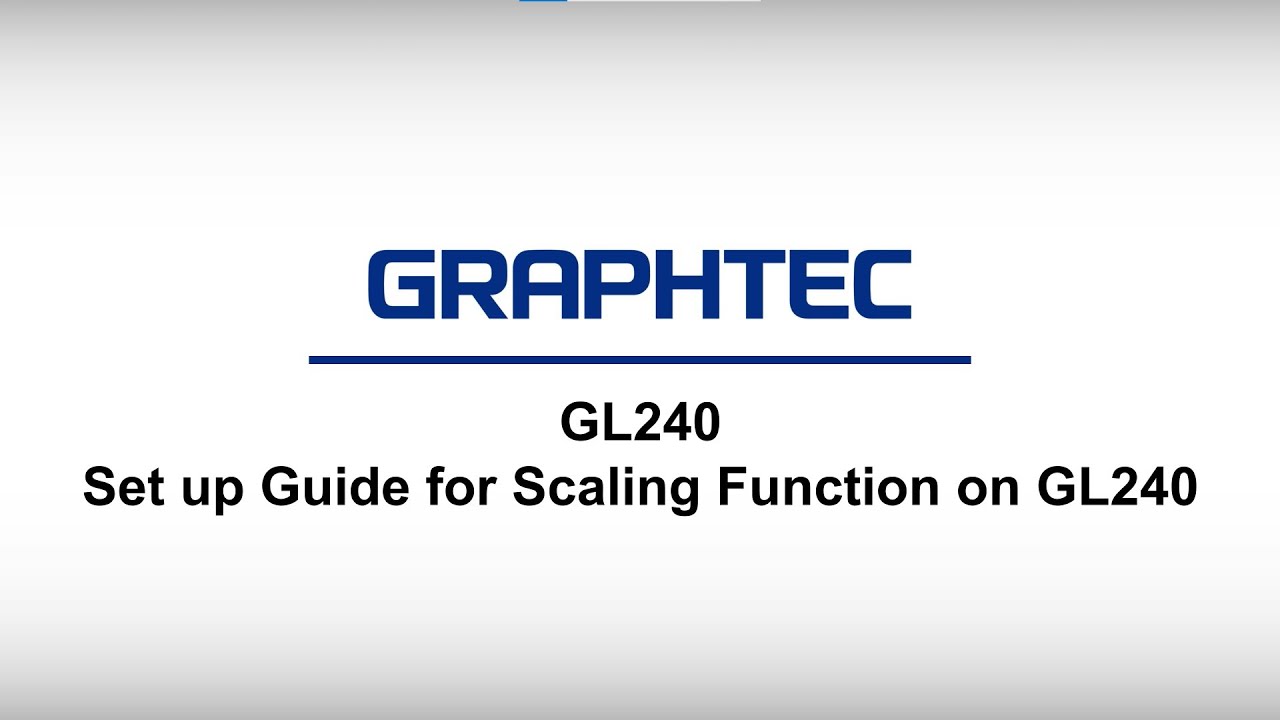 [GL240] Set up Guide for Scaling Function on GL240 - YouTube