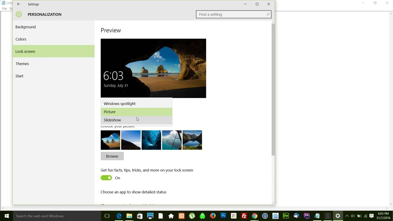 How to Change Lock Screen in Windows 10 - YouTube