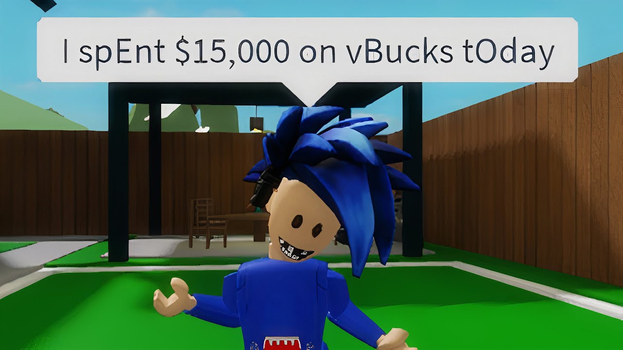 When you spend $15,000 on vBucks 😂 (funny meme) Roblox - YouTube