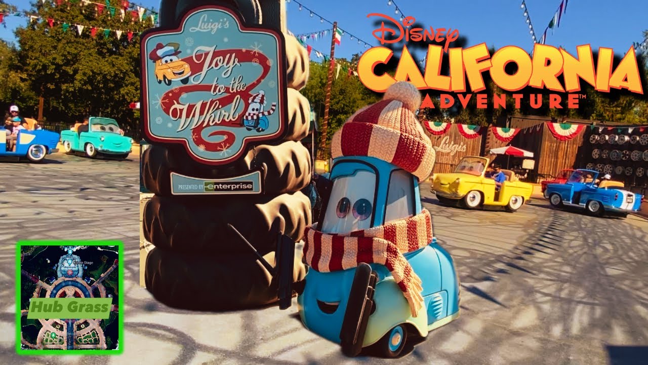 Luigi's Joy to the Whirl: On-Ride POV, THREE FULL SONGS! Cars Land at ...
