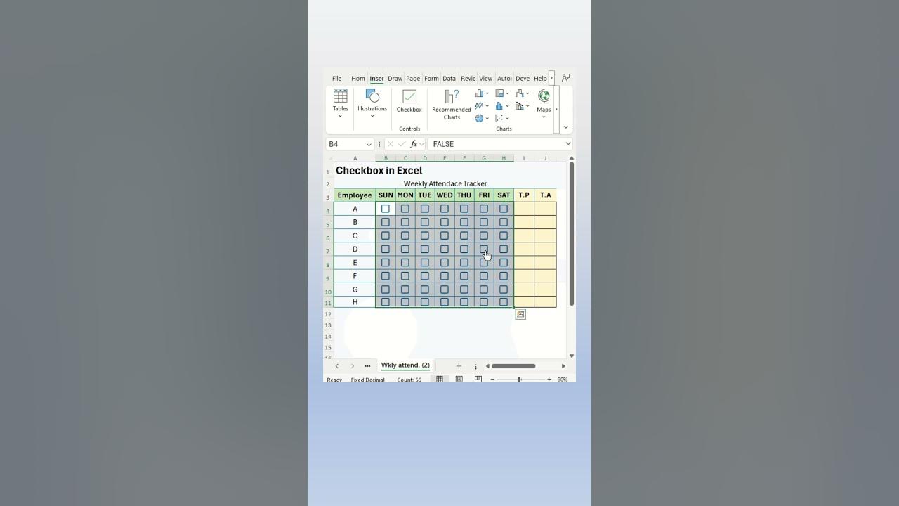 How to Insert Checkbox in Excel #exceltech #myexceltutor#exceltraining - YouTube
