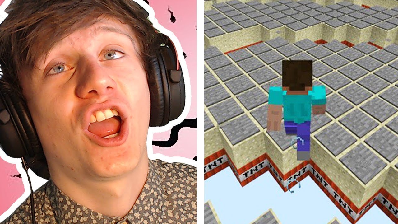 playing minecraft tnt run over & over until I win - YouTube