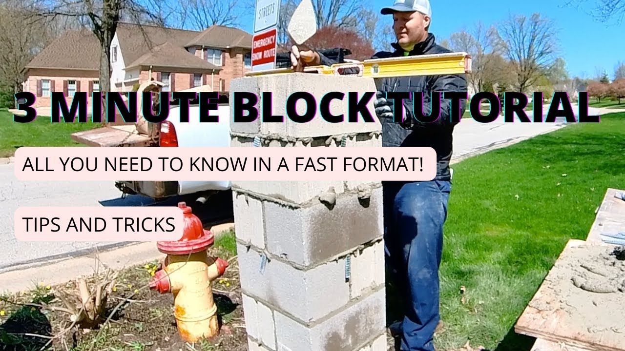 3 Minute Block Laying tutorial. - YouTube