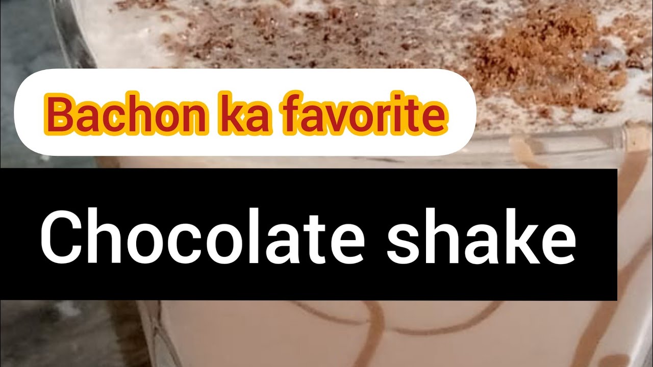 chocolate shake at home|bacho ka favorite shake - YouTube