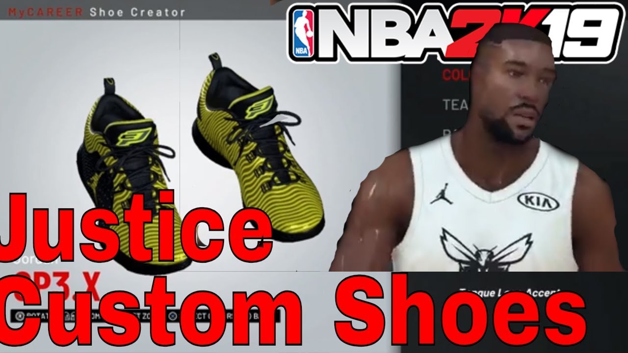NBA 2K19 MyCareer - Creation Of Justice CUSTOM SHOES - YouTube