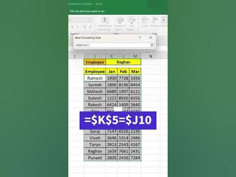 Conditional Formatting Highlight Entire Row #shorts #shortsfeed #excel - YouTube