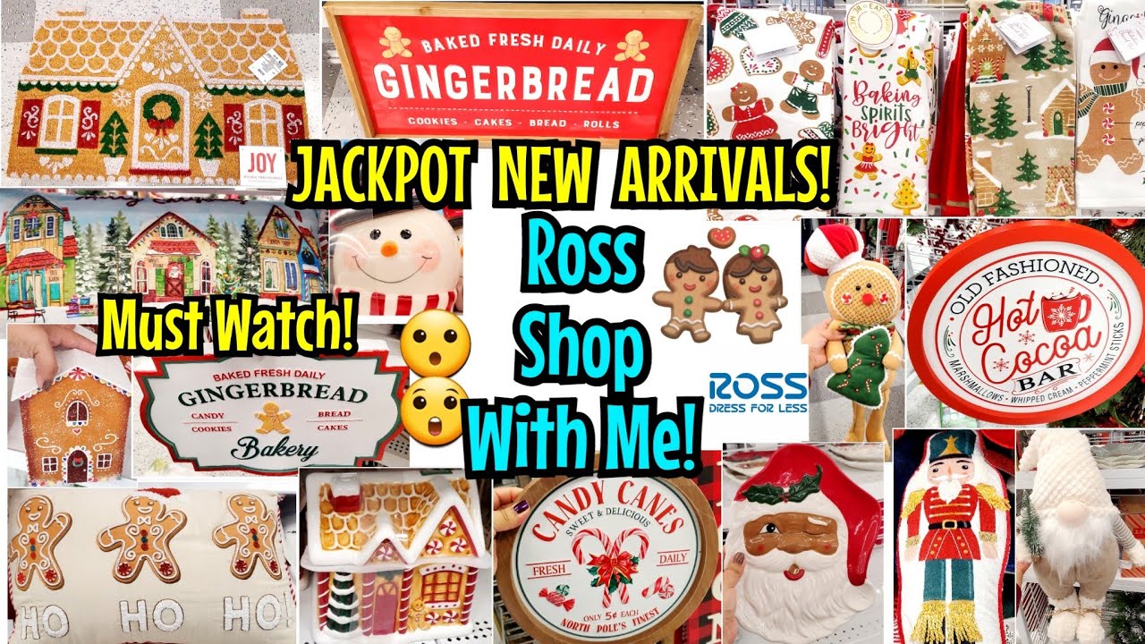 NEW ARRIVALS ROSS SHOP WITH ME! GINGERBREAD CHRISTMAS & MORE! - YouTube