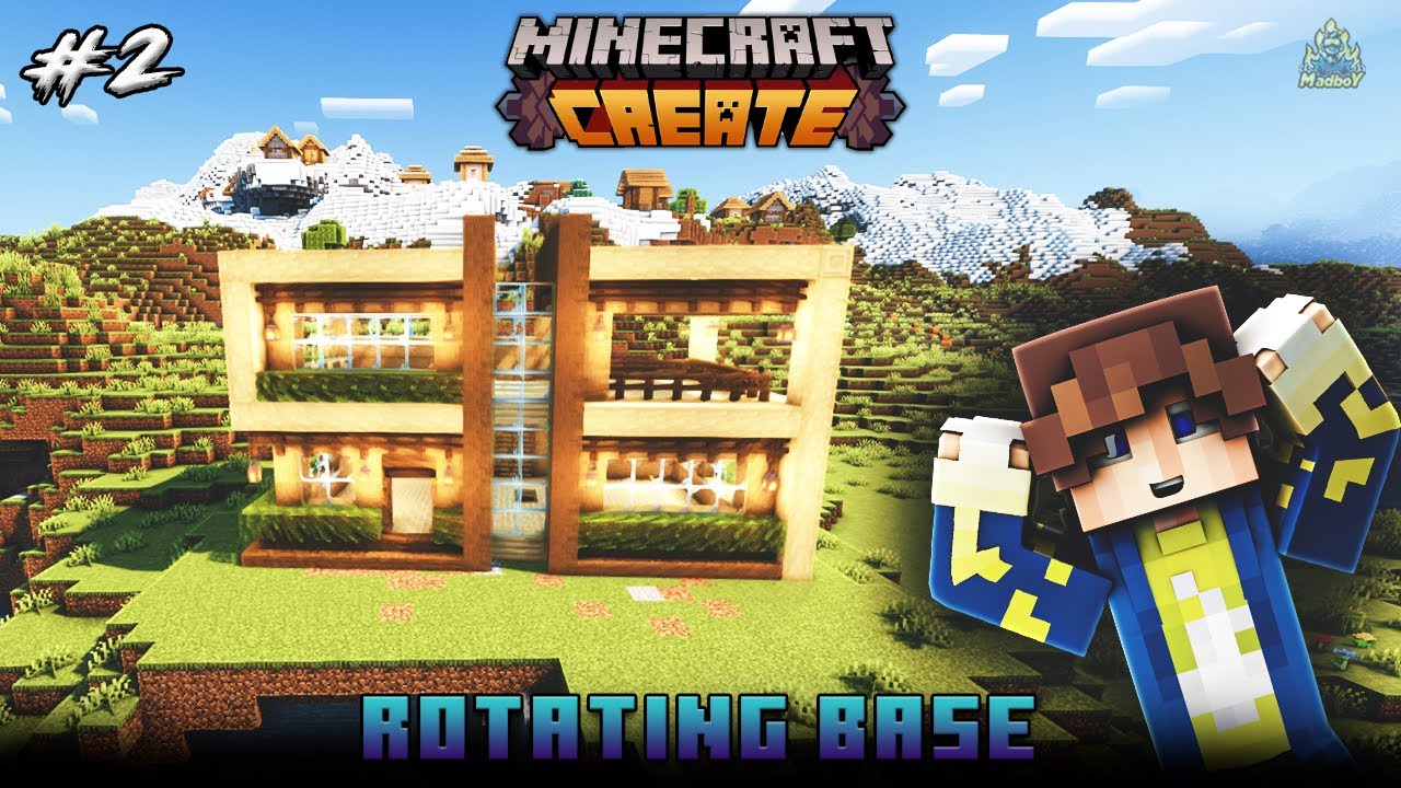 ROTATING HOUSE 😱 | Minecraft Create | Ep: 2 | in Telugu | Maddy Telugu Gamer - YouTube