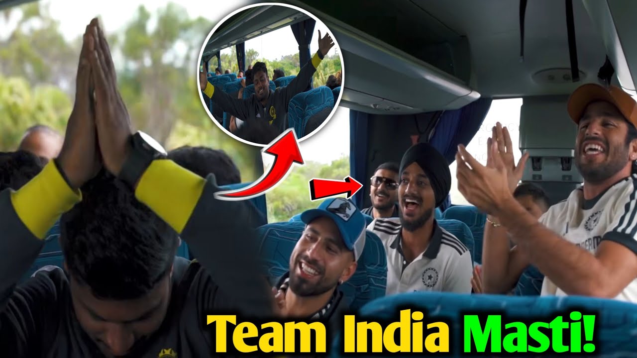 Team India MASTI during traveling || Sanju Samson birthday wishes in ...