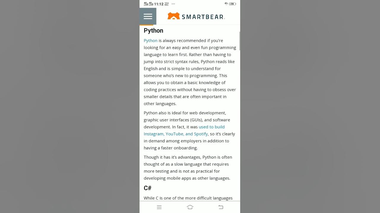 Best programming language to learn fast - YouTube
