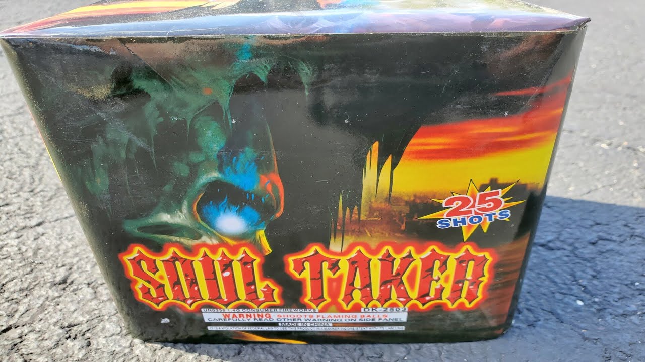 Soul Taker firework | 25s cake - YouTube