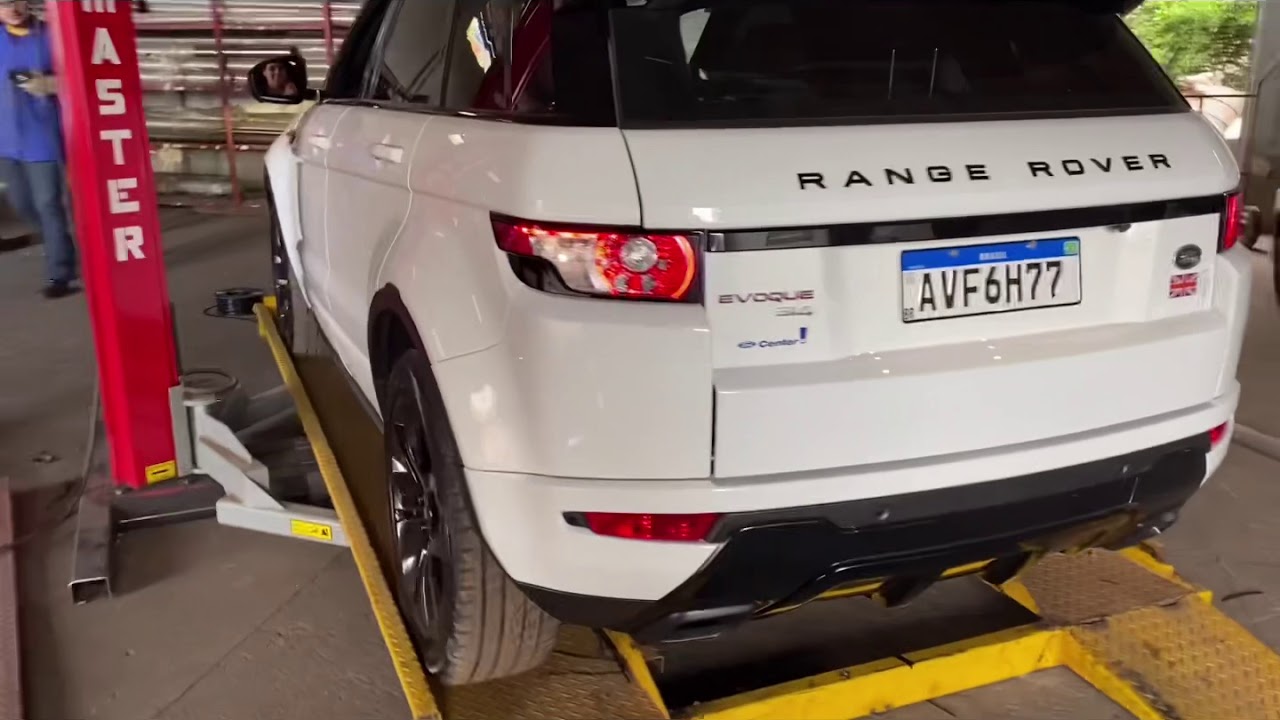 RANGE ROVER DO MEGA DRAGOM COM DOWNPIPE E DIFUSOR DE ESCAPAMENTO - YouTube