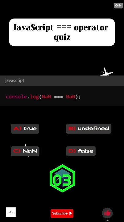 JAVASCRIPT === OPERATOR QUIZ-14 || JAVASCRIPT INTERVIEW QUIZ || #shorts #coding #javascript ...