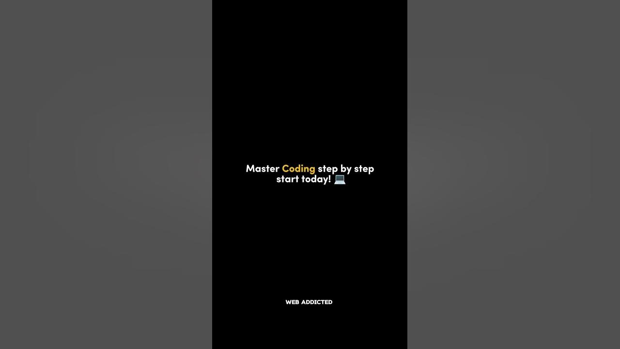 Begin Your Coding Journey Step By Step Guide Coding Youtube