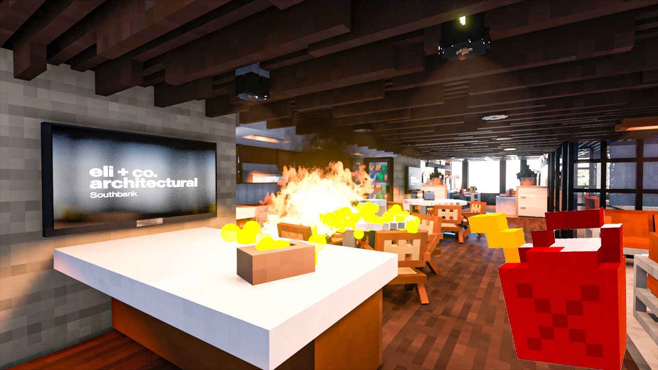 Burning Business center with a Gas can in Teardown - YouTube