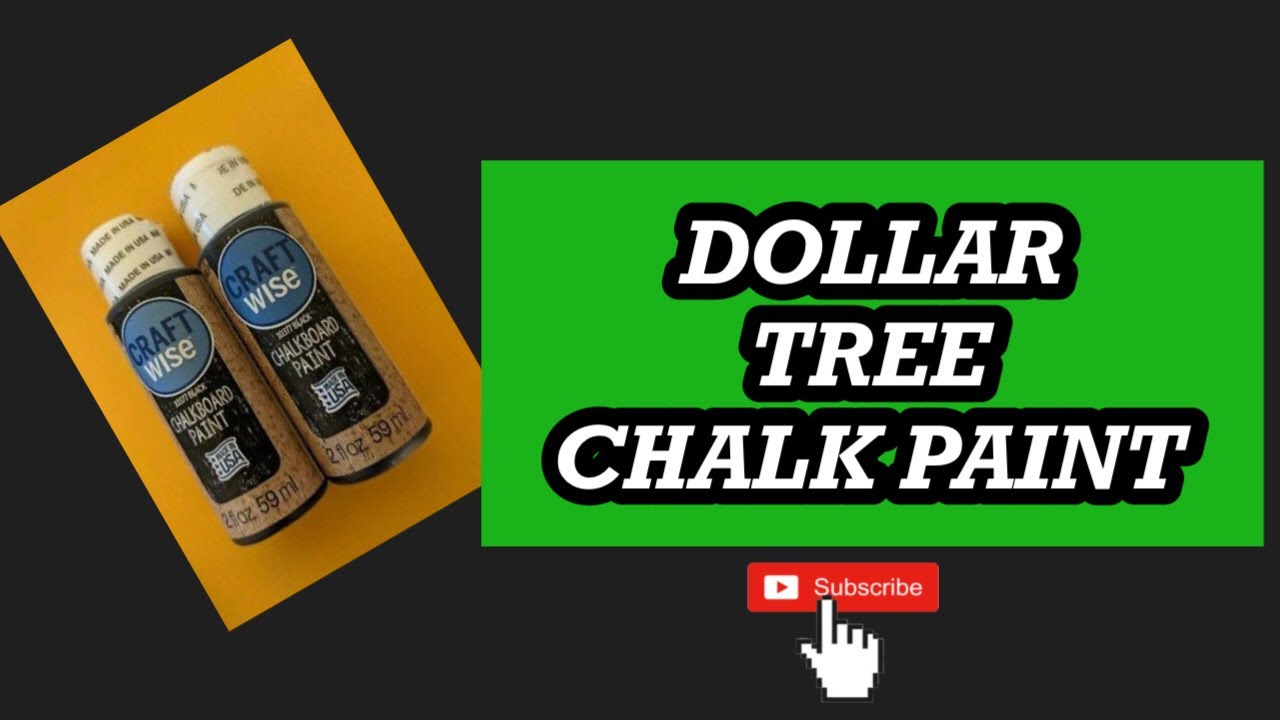 Dollar tree chalk paint - YouTube