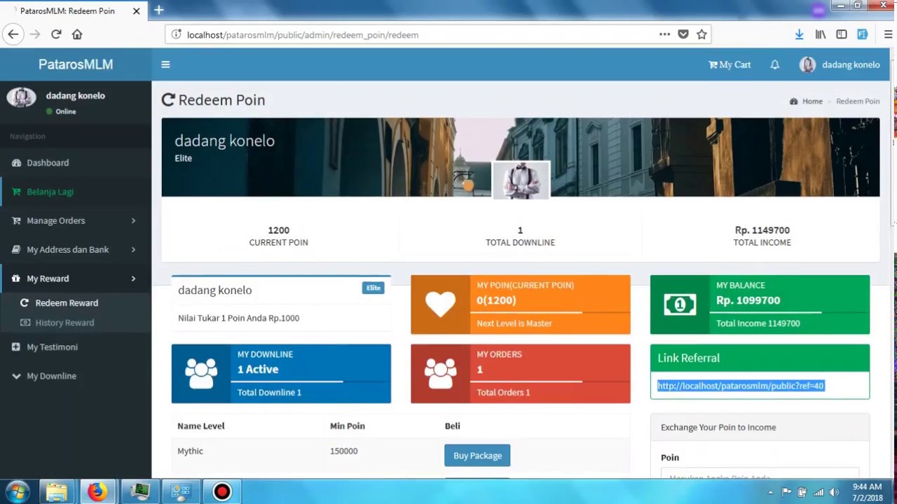 Patarosmlm Ecommerce Laravel Mlm Youtube