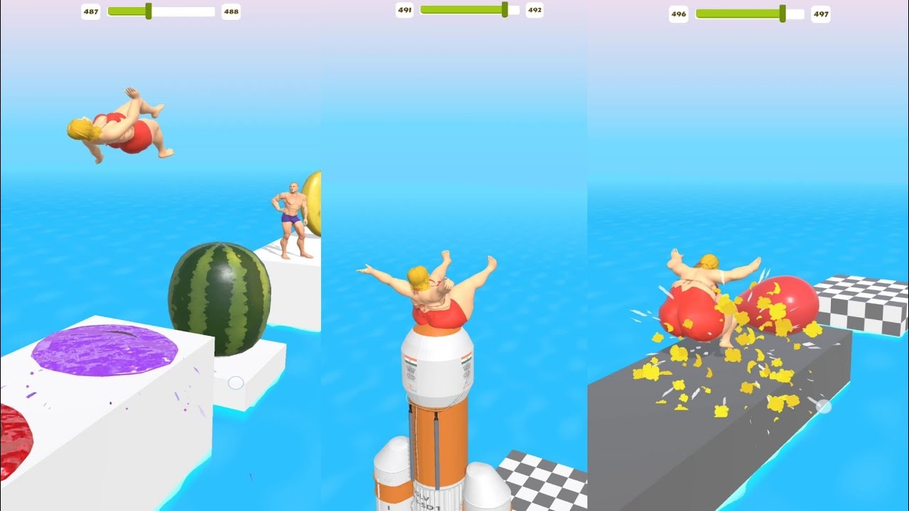 Squeezy girl gameplay 487 to 497 levels complete! most Satisfying ...