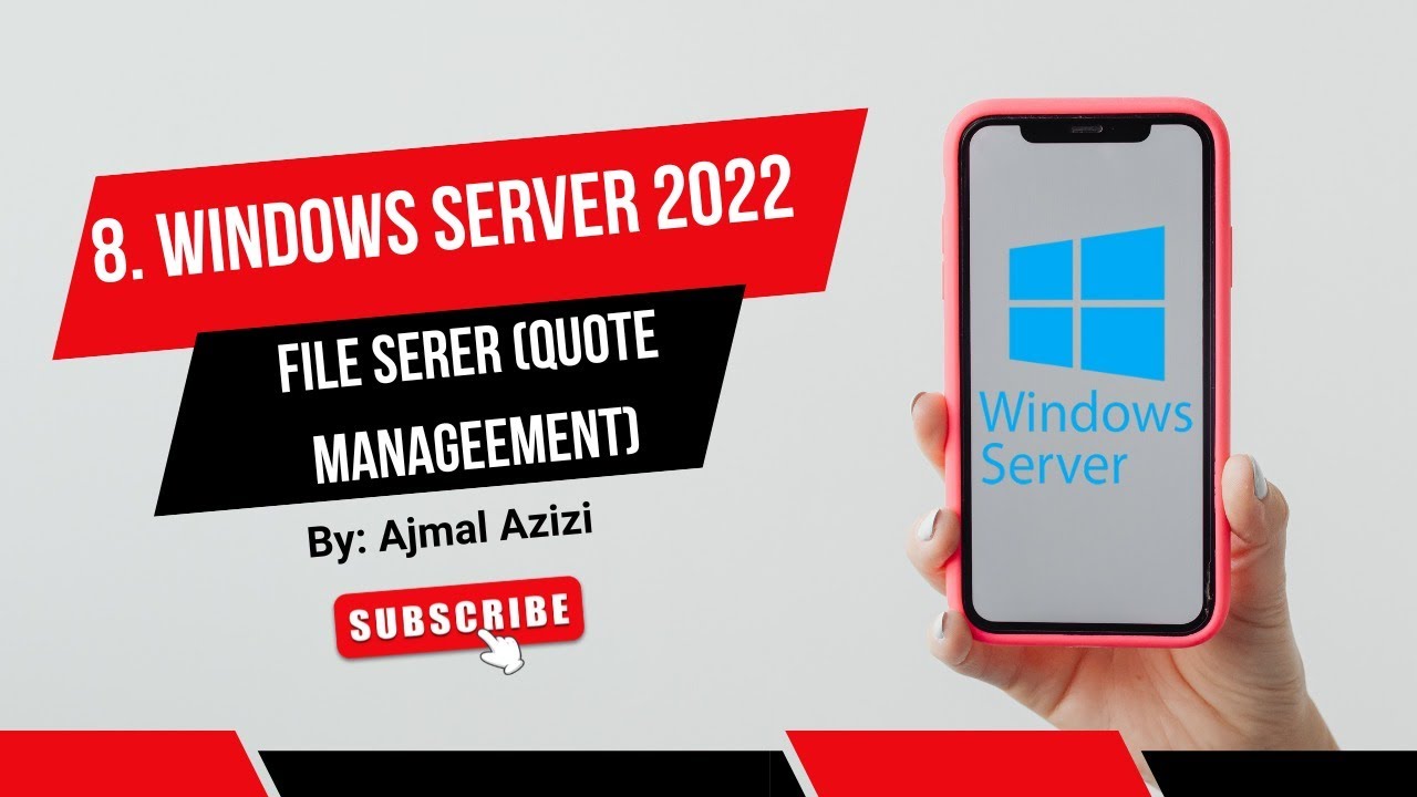 8. Configuring File Server, Disk Quota, and File Screening in Windows ...