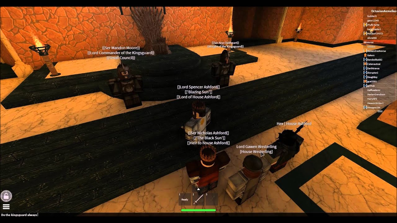 ROBLOX Game of Thrones Genre House Ashford Episode 1; Introduction ...