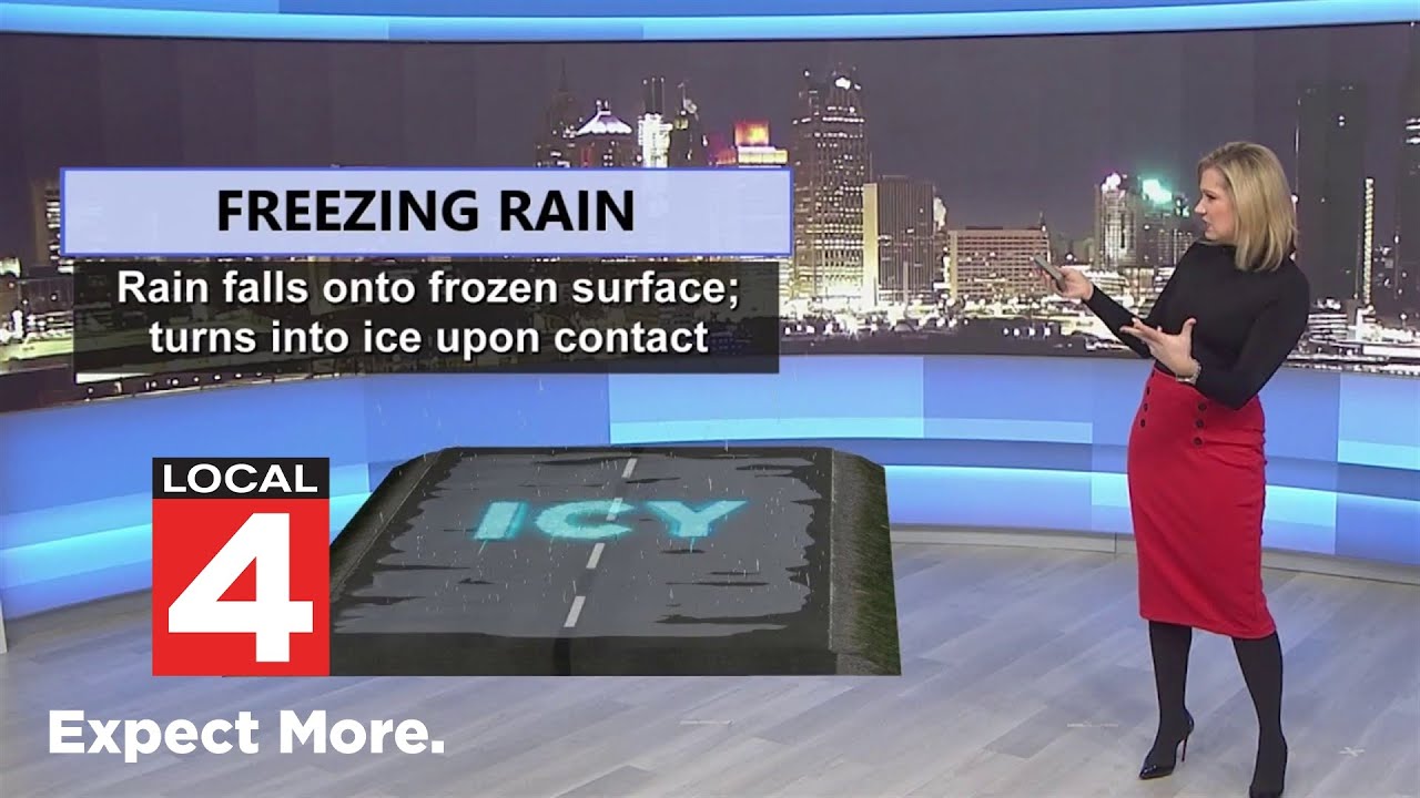 Freezing rain, ice heading to Metro Detroit - YouTube