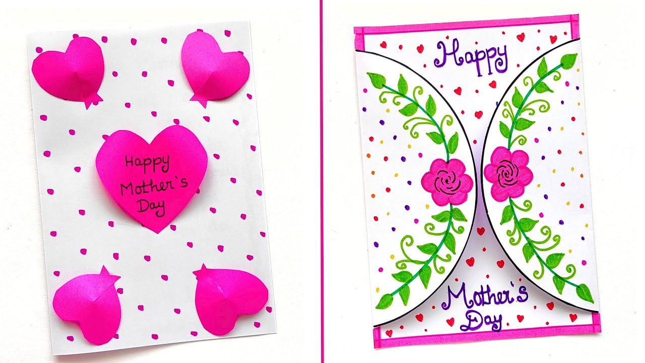 2 Mother's Day Greeting Card Ideas | Easy & Cute Mother's Day Card ...