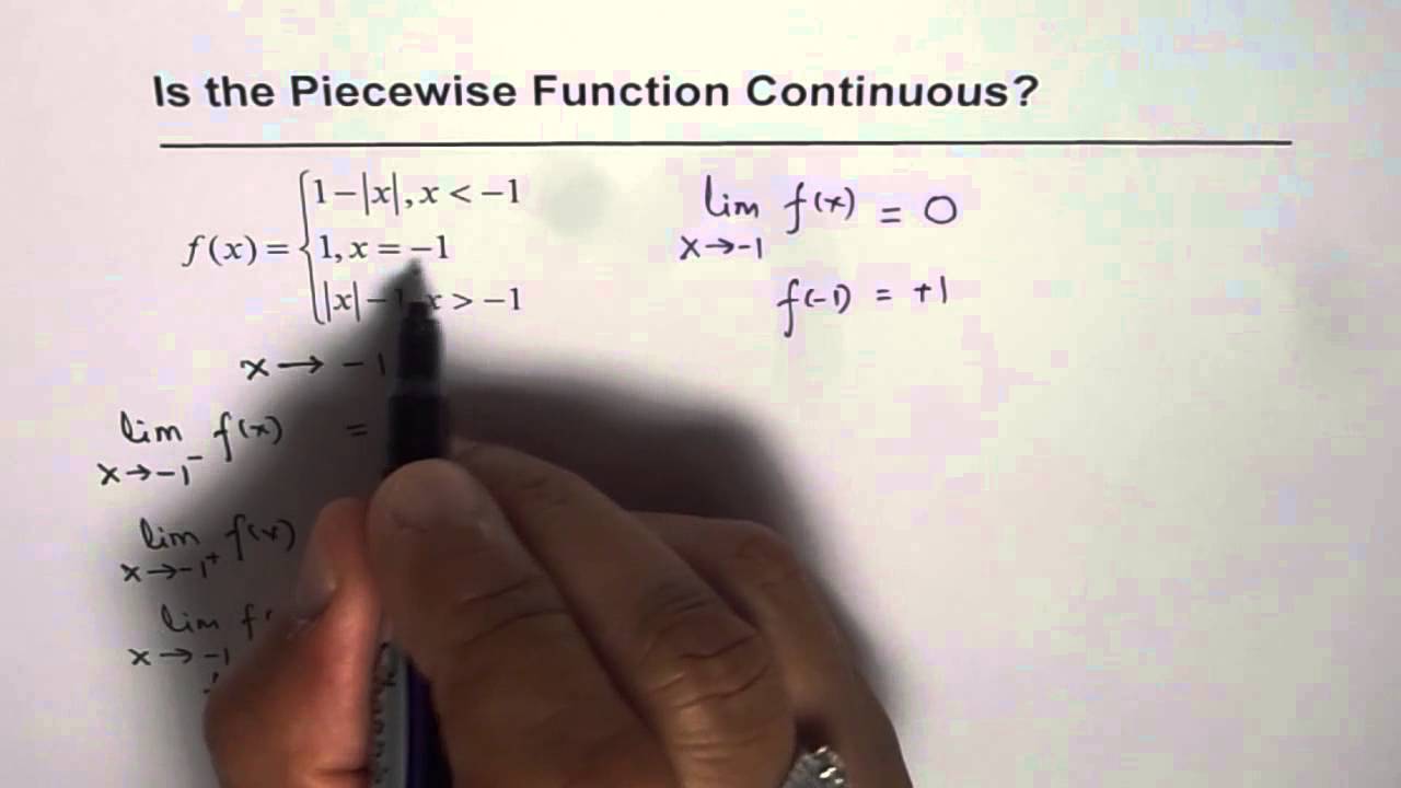 05 Limts for a Piecewise Discontinous Function - YouTube