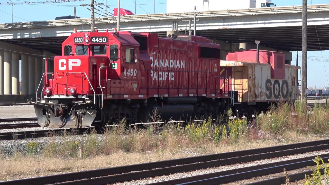 Old SOO Line Cupola Caboose Parked CPRR Rail Yard Franklin Park ...