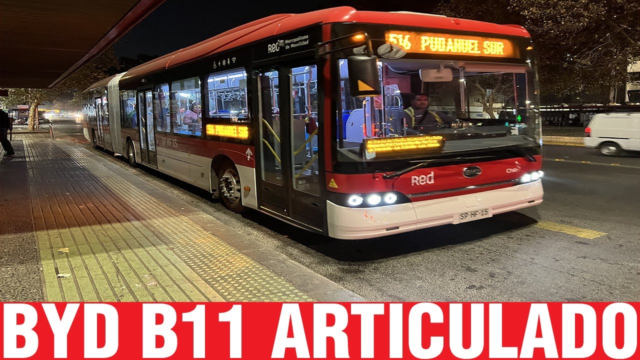 Red | Primeros Días de Circulación Bus Electrico Articulado BYD B11 de ...
