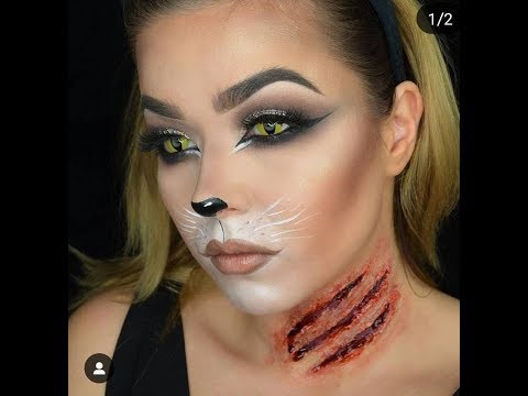 Sexy cat halloween makeup| danika daisley