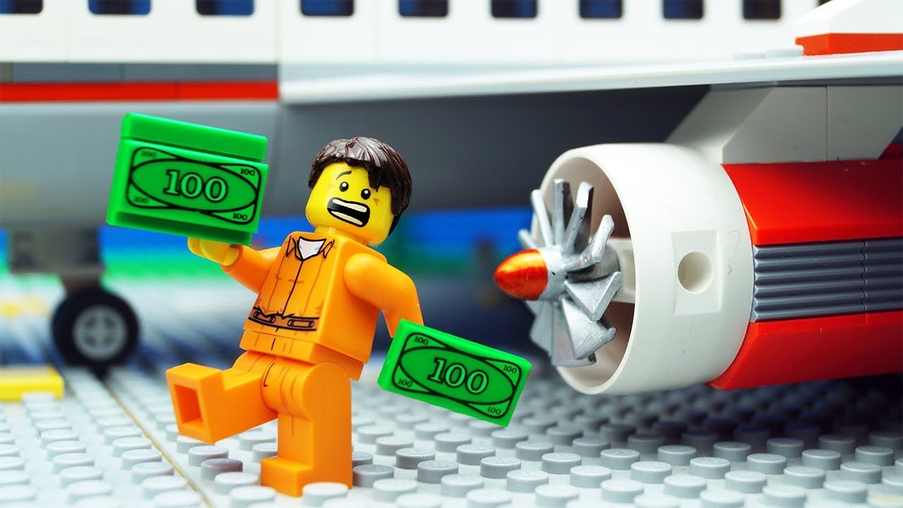 Lego Plane Money Fail - Airport - YouTube
