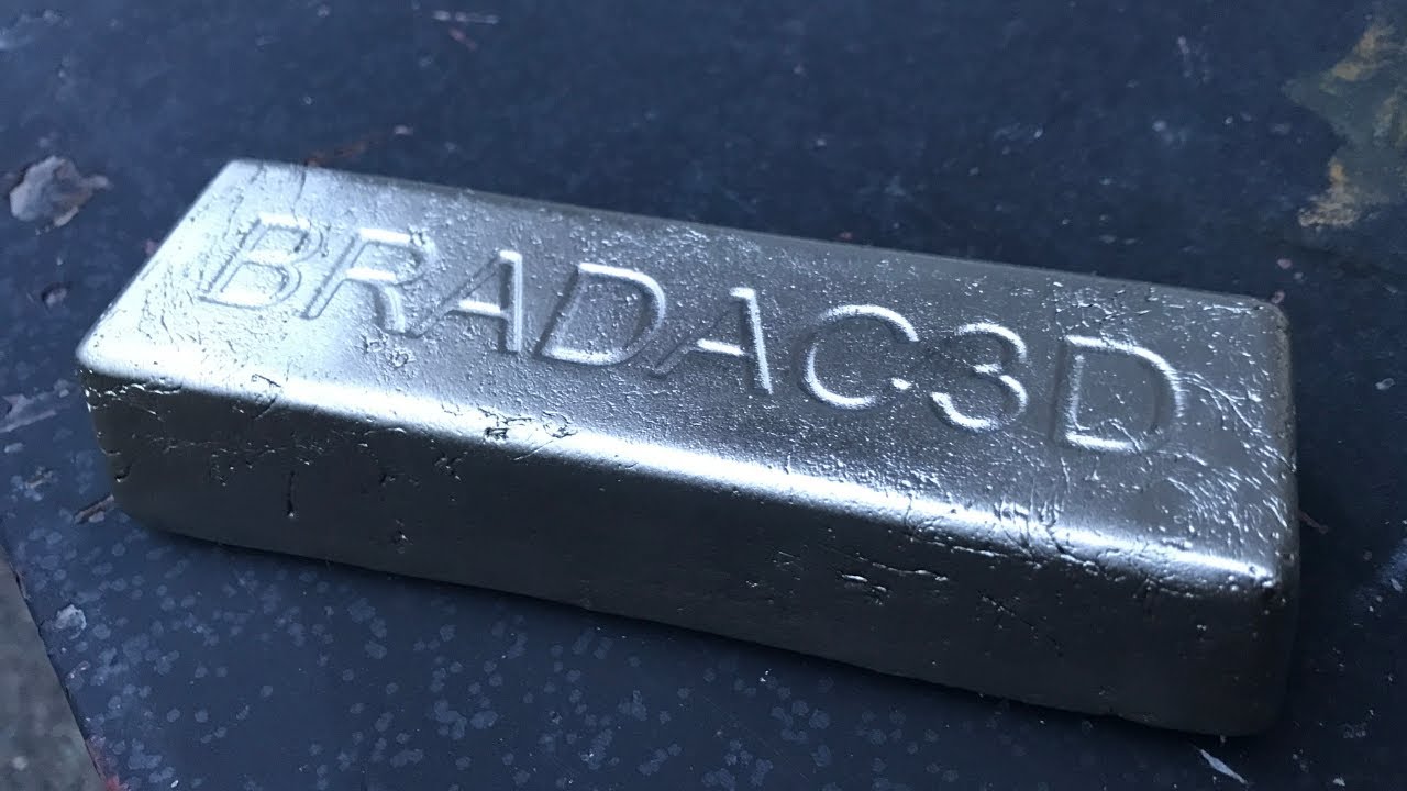 Tavení stříbra doma - ze stříbrných pohárů stříbrná cihla - YouTube