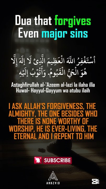 Powerful Dua to Forgive Major Sins | Astaghfirullah Dua for Repentance & Forgiveness | #shorts ...