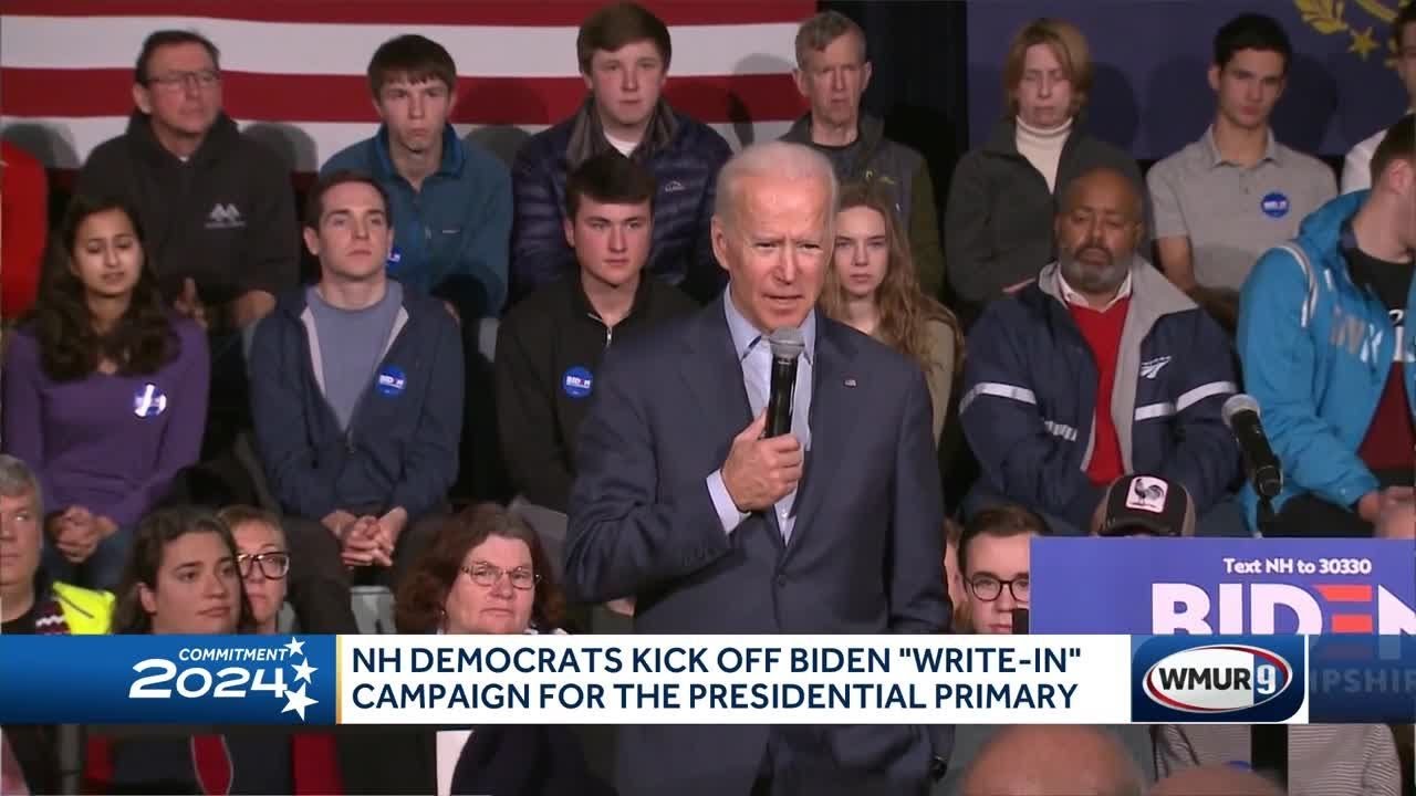 NH Democrats kick off Biden write-in campaign - YouTube