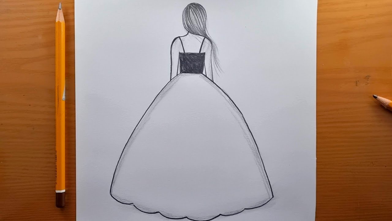 Come disegnare una bella ragazza || ragazza facile che disegna passo ...