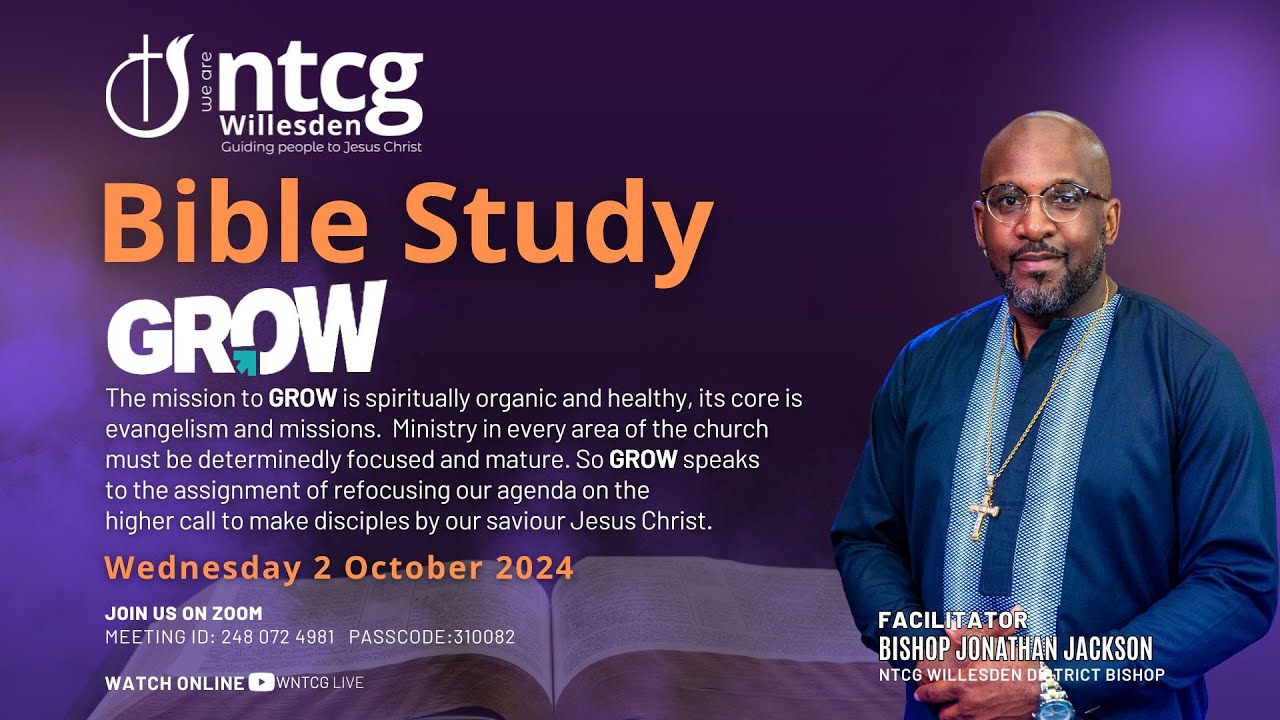 GROW Bible Study | Bishop Jonathan Jackson | Wed 2-10-24 - YouTube