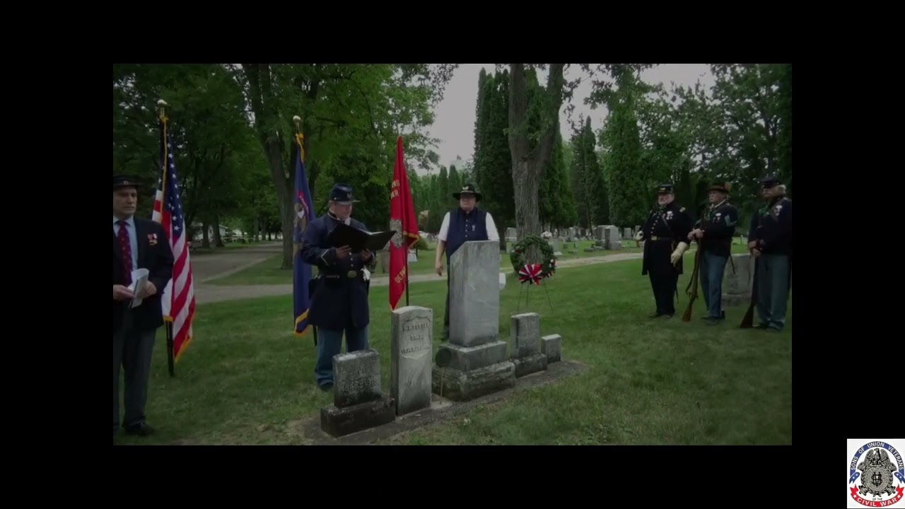 Graveside Ceremony for Aaron Ruple Porter, Company E, 1st Michigan ...