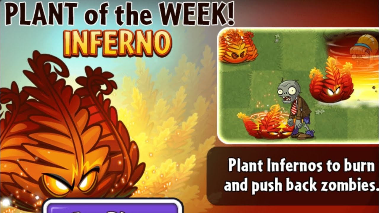 Plants vs. Zombies 2: Premium Plant Quest! Inferno - YouTube