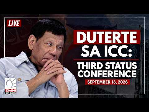 LIVE | Duterte sa ICC: Third Status Conference - September 16, 2026