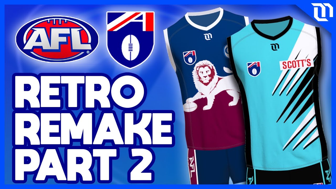 Modern AFL Guernseys Get a Retro Remake - Part 2 - YouTube