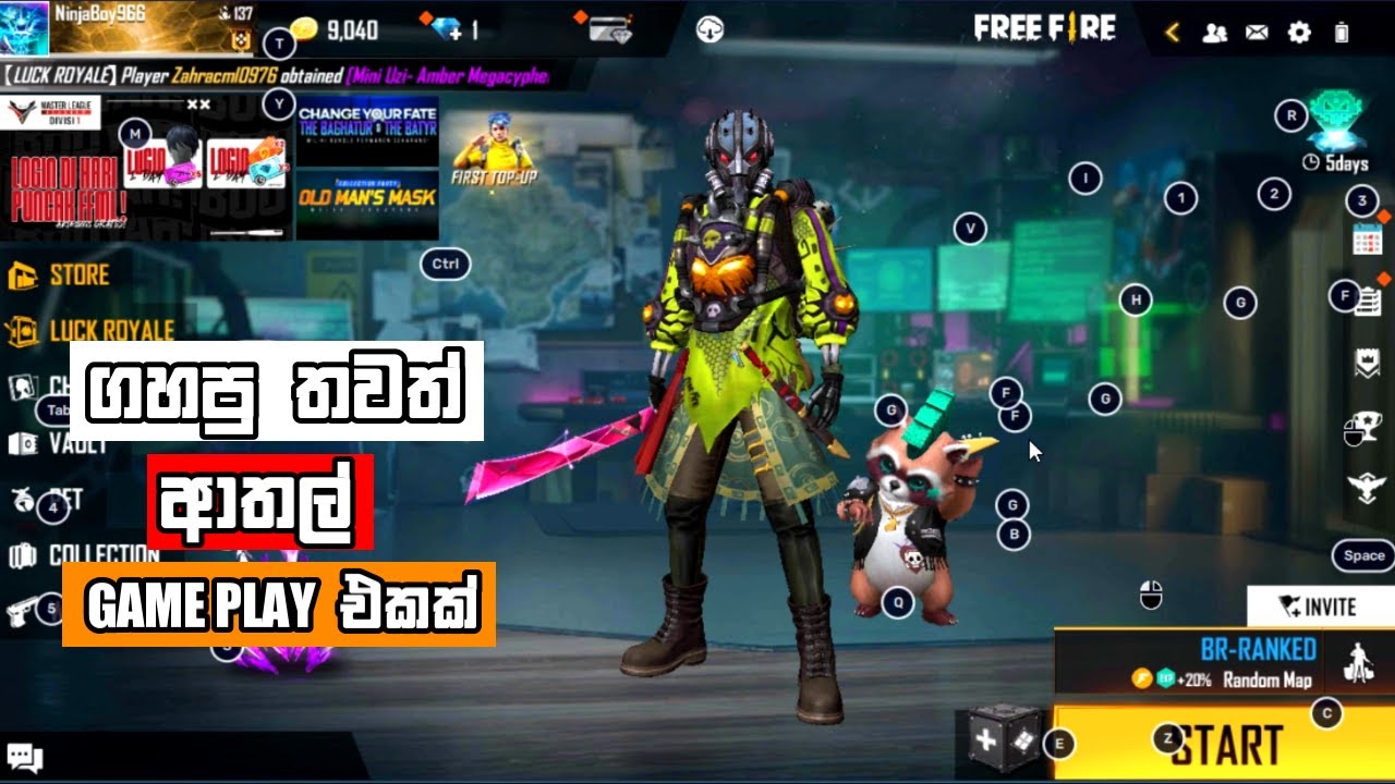 Free Fire Another Crazy Gameplay (Free Fire Sri Lanka) Sl Black Ninja ...