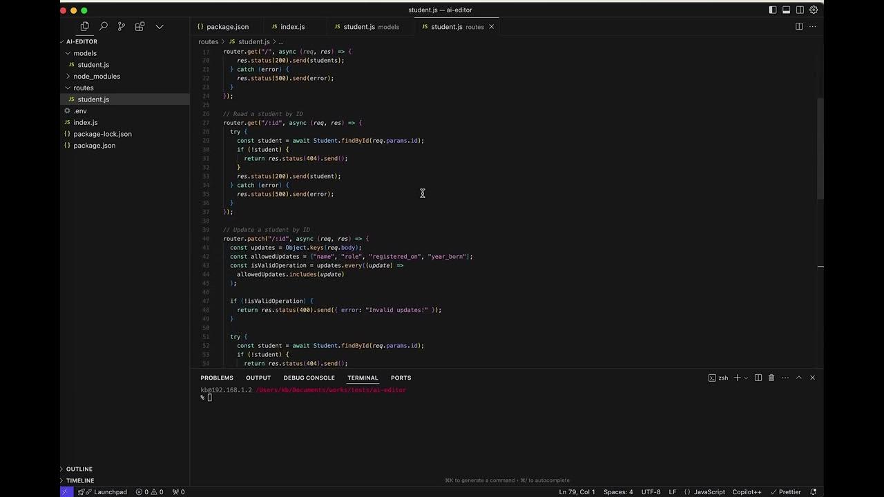 Creating a CRUD App with Node.js, Express, and MongoDB Using Cursor AI Editor - YouTube